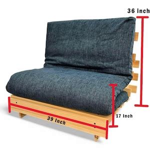 Wooden Futon Frame Turin A Rustic Solid Wood Sofa Bed Handmade
