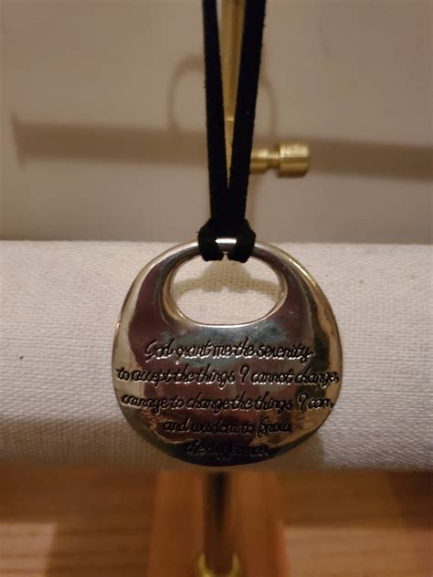 Serenity Prayer Necklace Etsy