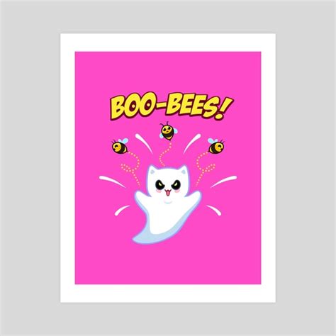 Boo Bees An Art Print By Chonkitty Doodles Inprnt