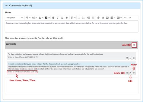 Modify The Audit Definition Audit 11 1