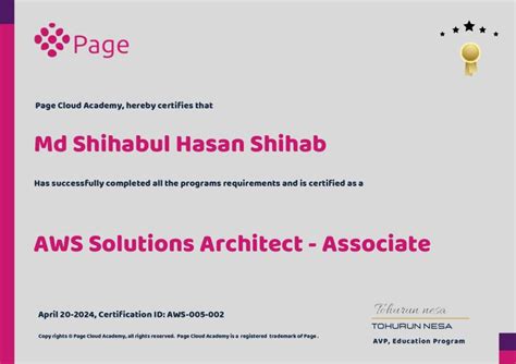 Shihabul Hasan Shihab On Linkedin Aws Certification Cloudcomputing Awsarchitect