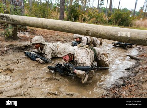 Us Marine Corps Recruits With Delta Company 1st Recruit Training