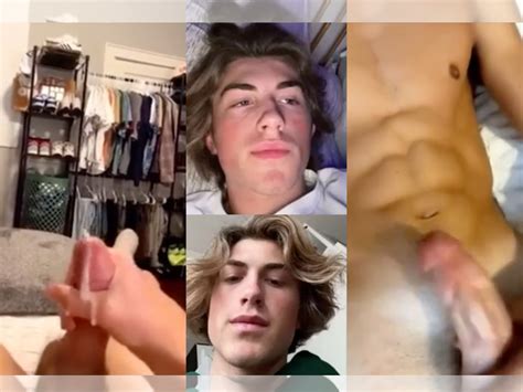 Surfer Jock Stroking His Cock And Cumming