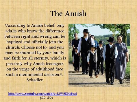 The Amish According To Amish Belief Only Adults