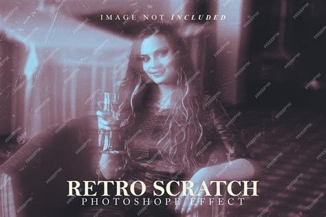 Premium Psd Retro Scratch Vintage Old Photo Effect