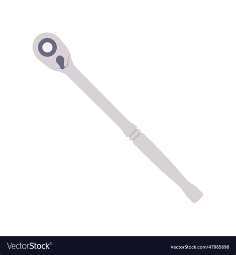 Spanner Flat Clean Icon Royalty Free Vector Image