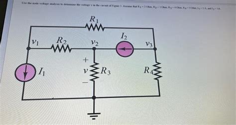 Solved Use The Node Voltage Analysis To Determine The Chegg