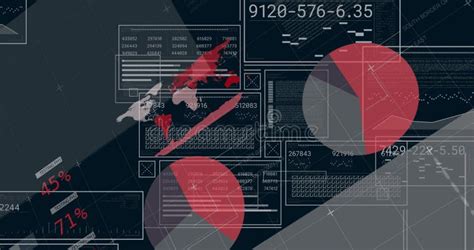 In School Animation Showing Data Analytics And Statistics With Charts And World Map Stock Video