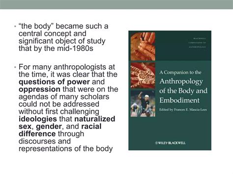 Anthropology Of The Body Pptx