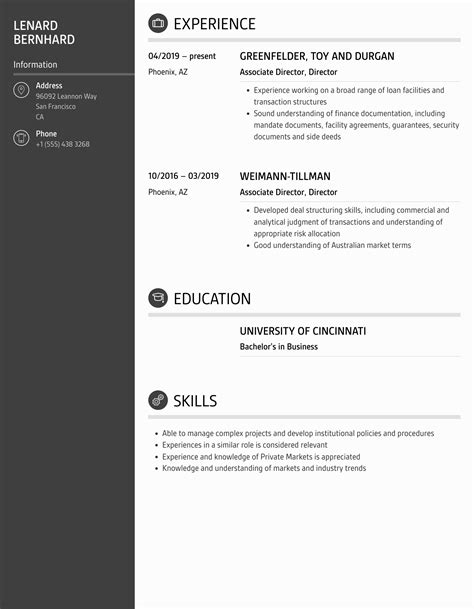 Associate Director Director Resume Samples Velvet Jobs