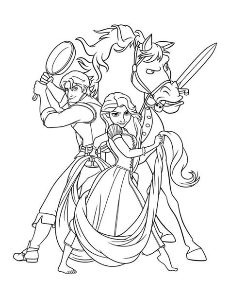 Tangled Coloring Pages Free Printable Pdf