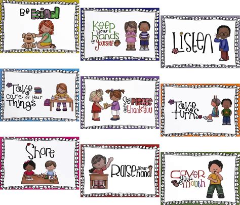 Alpurple 9 Pcs A4 Classroom Rules Posters Preschool Chile Ubuy