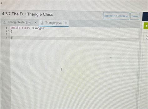 solved 4 5 7 the full triangle class 5 triangletesterjava x 3
