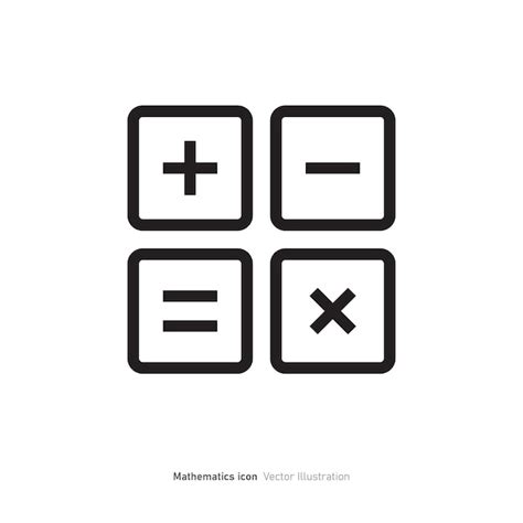 Premium Vector Math Icon Design Vector Illustration
