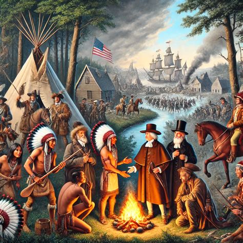 Native Americans Meeting Europieans