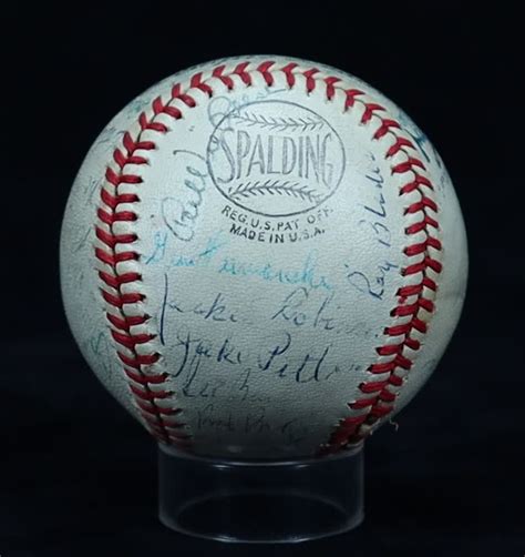 1947 National League Champion Dodgers Baseball Signed By 34 With