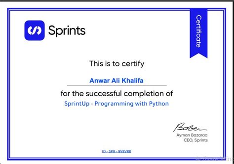 Sprintupprogrammingwithpython Python Programming Anwar Khalifa
