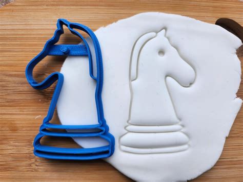 Chess Set Cookie Biscuit Cutters And Stamp Etsy