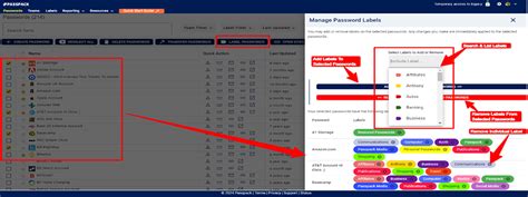 Labels For Organizing Passwords Passpack