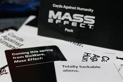 New Cards Against Humanity Mass Effect Pack Sure To Satisfy Your Alien