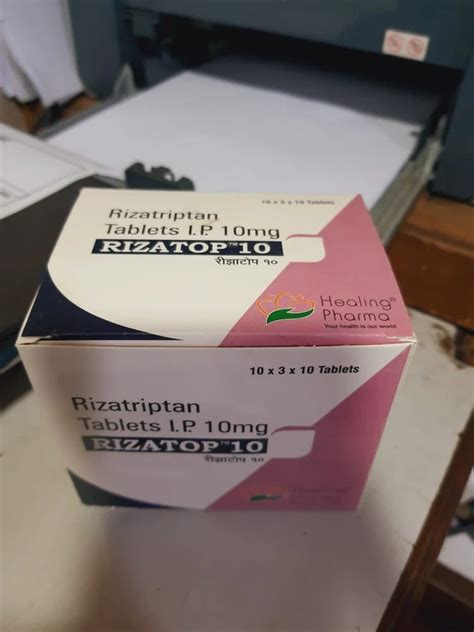 Rizatriptan 10 Mg Tablets At ₹ 265 Stripe New Delhi Id 2853411878230