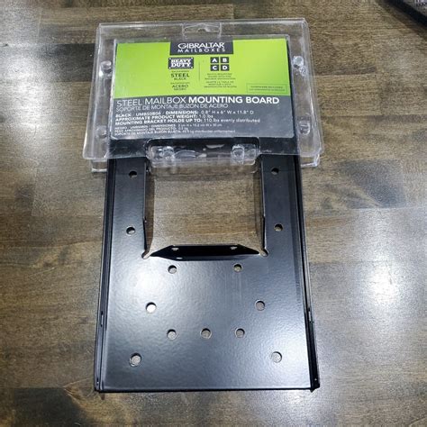 Mailbox Mounting Bracket Aluminum Mailbox Bracket Standard Black