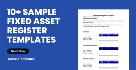 Free 10 Fixed Asset Register Samples And Templates In Pdf Ms Word Ms Excel