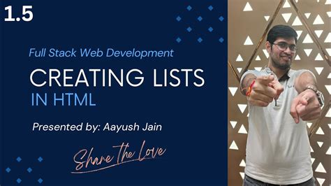 15 Creating Ordered List Unordered List And Nested List In Html Full Stack Web Development