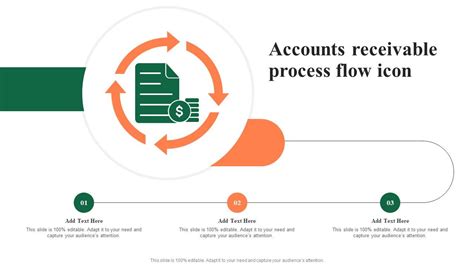 Accounts Receivable Process Flow Icon PPT Template