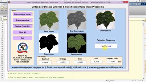 Cotton Leaf Disease Detection And Classification Using Image Processing Matlab Project Source
