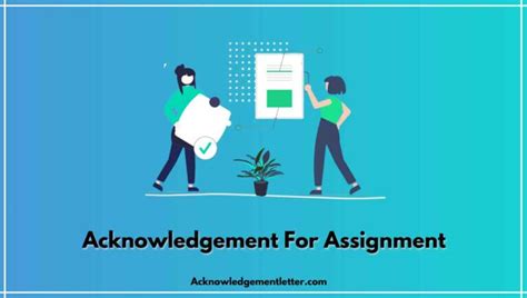 Acknowledgement For Assignment 12 Samples