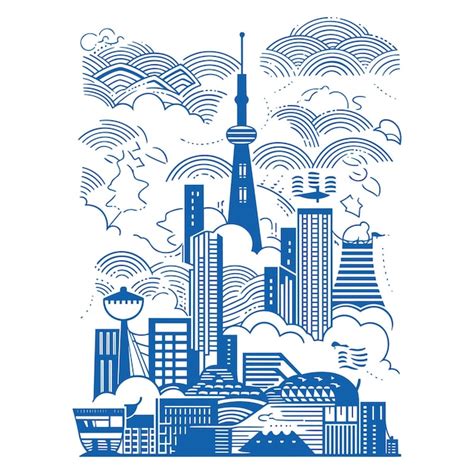 Premium Vector City Line Illustrations