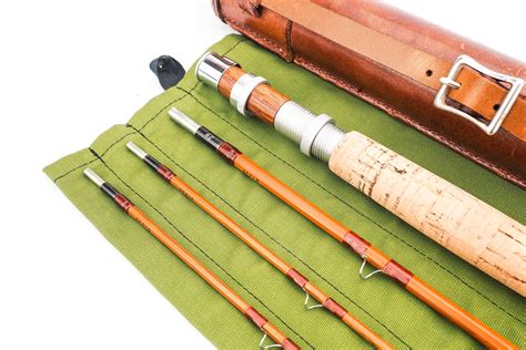 Orvis Impregnated Battenkill” 8′ 6 4 12 Oz Bamboo Fly Rod Leather