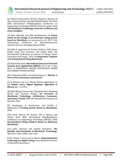 Blockchain Based Electronic Voting System Pdf