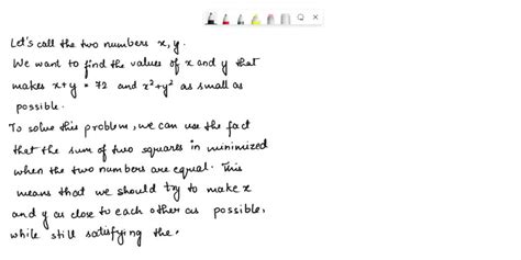 solved the sum of two numbers is 72 find the numbers so that the sum