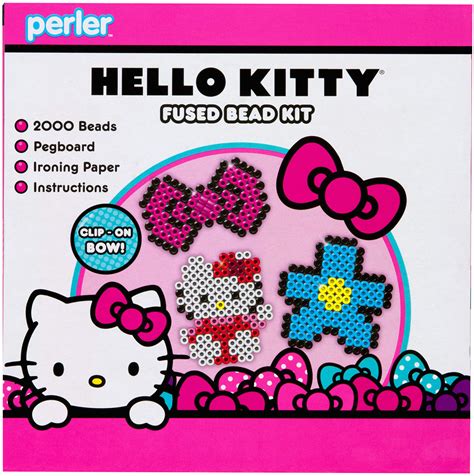 Perler Beads 3d Hello Kitty Bow Fused Bead Kit 2003pc Toys 4 U