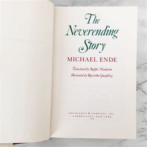 The Neverending Story By Michael Ende First Edition First Printing