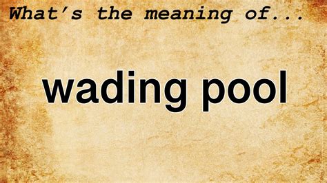 No Wading Meaning At Margaret Burgin Blog