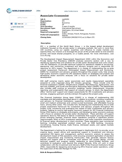 Associate Economist Pdf World Bank Group Life Cycle Assessment
