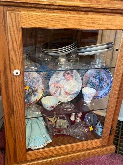 Glass Door China Cabinet Kaufman Realty And Auctions