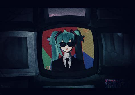 Hatsune Miku And Eminem Vocaloid And 2 More Drawn By Reisame Danbooru