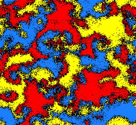 Color Online Snapshots Of The Spatial Particle Distribution At T