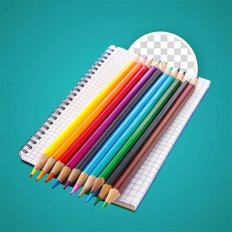 Premium Psd School Decoration With Blank Notebook
