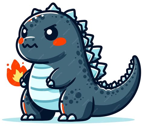 Premium Photo Cute Godzilla Vector Illustration
