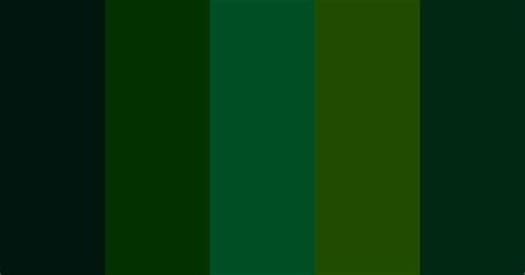 Darkest Dark Greens Color Scheme Black