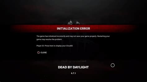 Ps4 Initialization Error — Bhvr Ps4 Initialization Error — Bhvr
