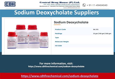 Ppt Sodium Deoxycholate Manufacturers Powerpoint Presentation Free