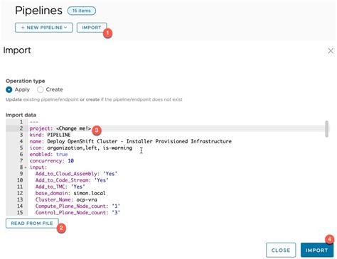 Deploying Openshift Clusters Ipi Using Vra Code Stream