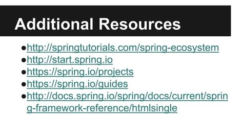 Spring Framework Essentials Pptx