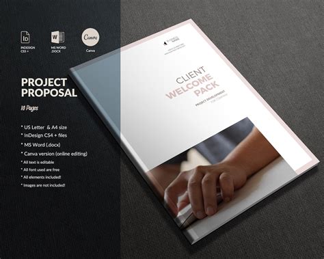 Client Welcome Pack Canva Proposal Business Brochure Etsy